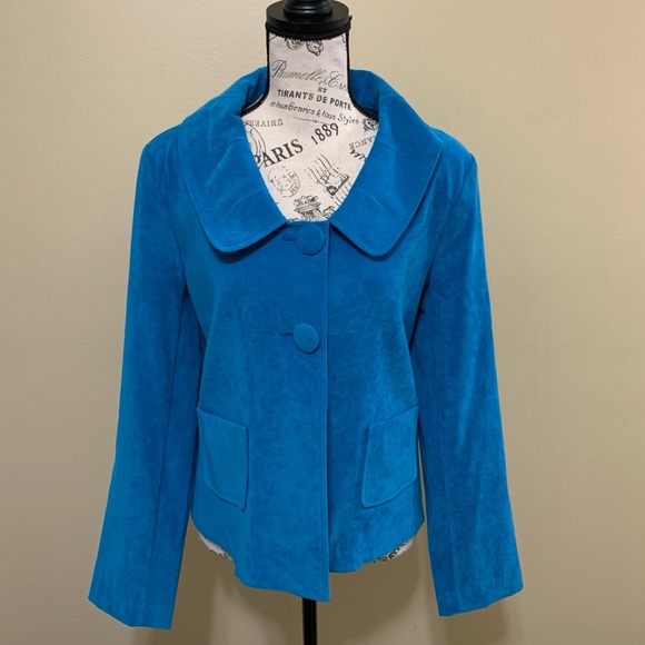 Cato | Jackets & Coats | Vintage Cato Blue Button Down Blazer Jacket ...